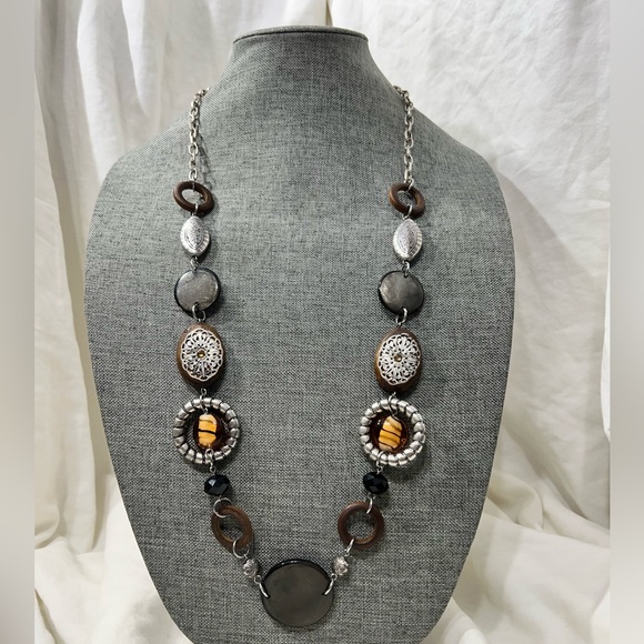 Source Unknown | Jewelry | Vintage Lalo Long Necklace Multishape ...